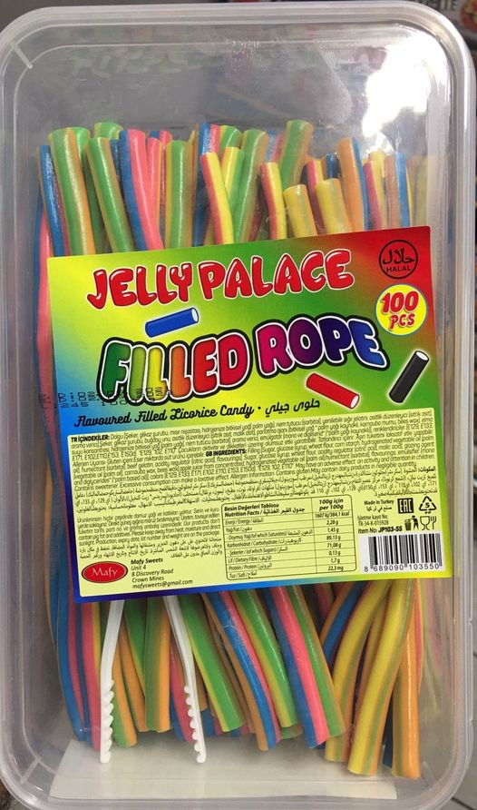 Jelly Palace Filled Ropes Assorted Tub Sweet City, 58% OFF